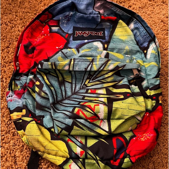 Jansport | Bags | Jansport Multi Colored Backpack | Poshmark